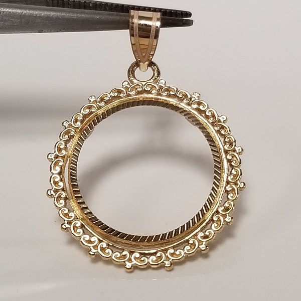 14k Gold Bezel Coins - Etsy