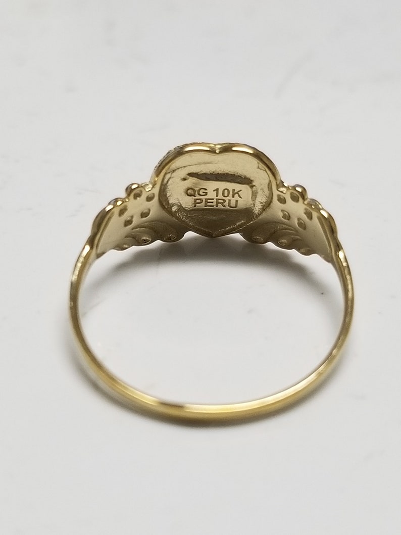 Size 3 Sale Estate 10k Yellow Gold Monogram Cursive Initial Capital ...