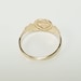 Size 3 M Sale Estate 14k Yellow Gold Monogram Cursive M Capital Heart ...