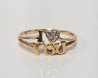 I Love You Ring - Etsy