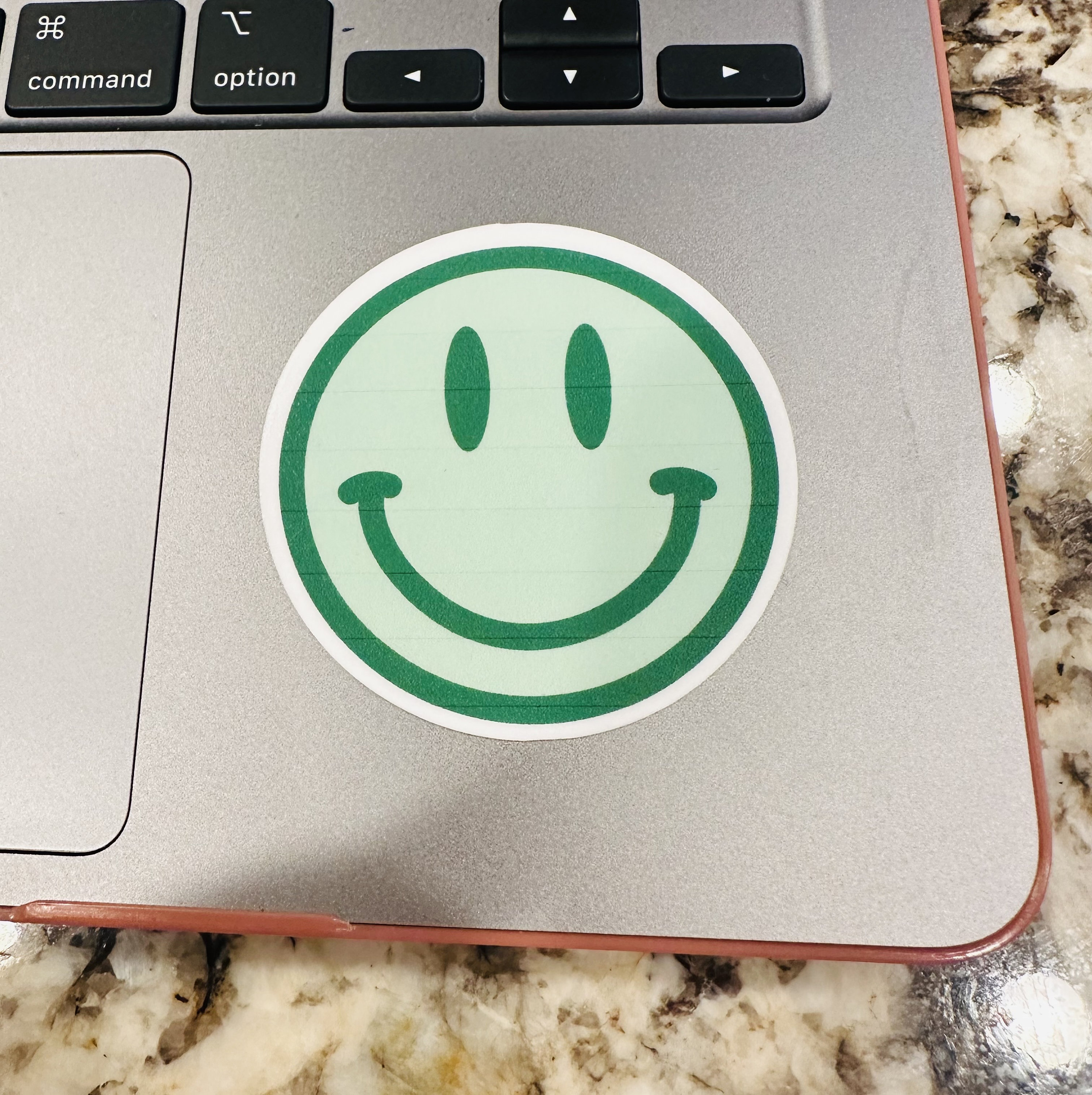 Smiley Face Die Cut Sticker, Smile Sticker, Colorful Smiley Face ...