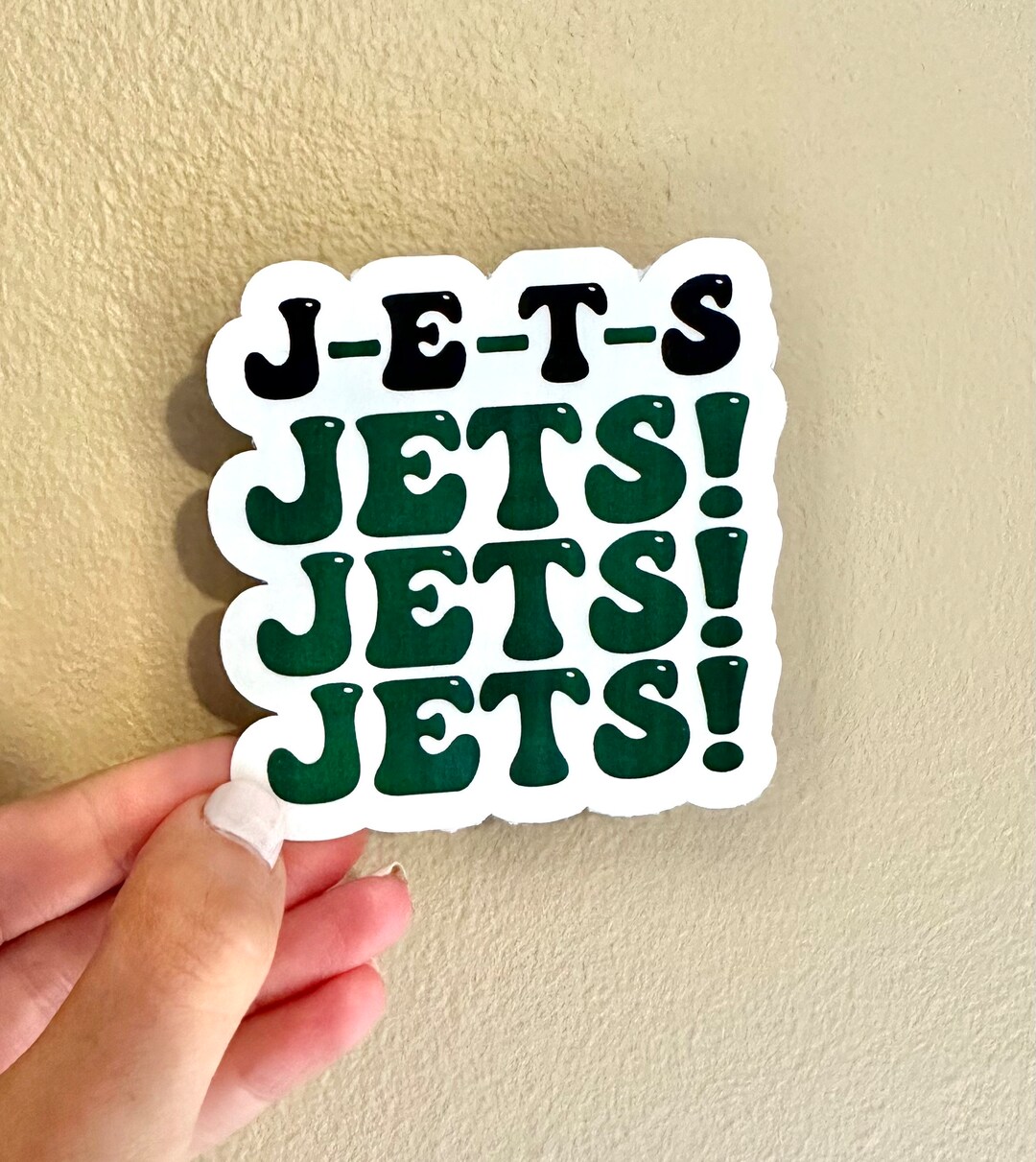 JETS Die Cut Sticker Football Lover Sticker Jets Football - Etsy
