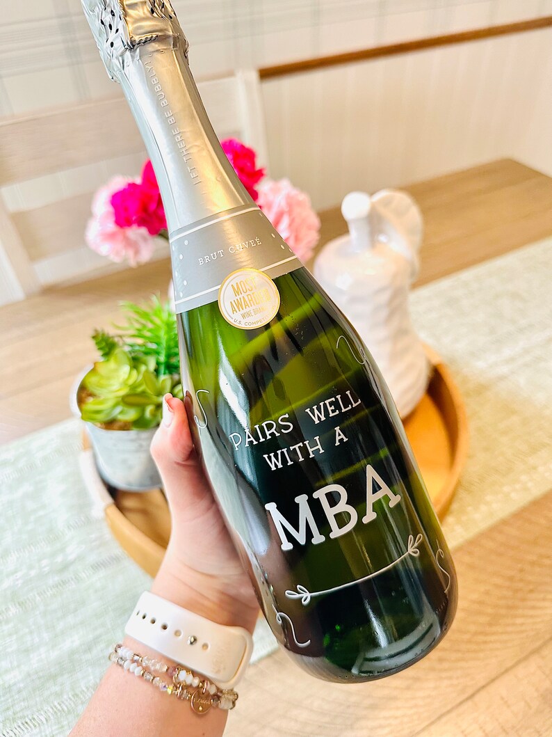 Pairs Well With an MBA Svg, Downloadable Svg, MBA Graduate Svg, Alcohol ...