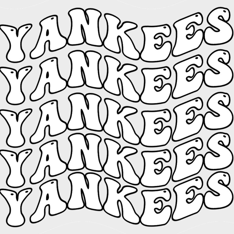 Yankees Font - Etsy