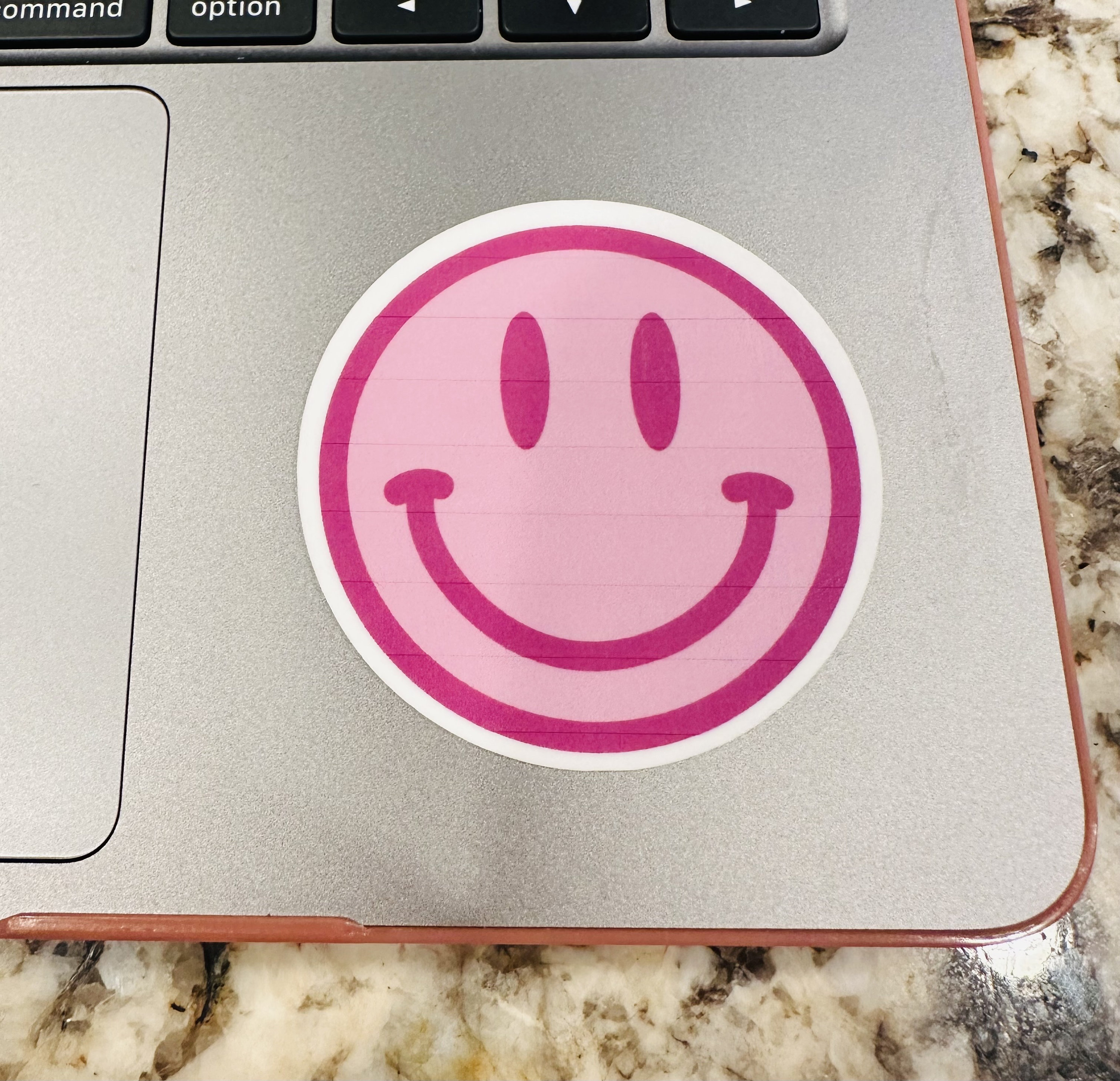 Smiley Face Die Cut Sticker, Smile Sticker, Colorful Smiley Face ...