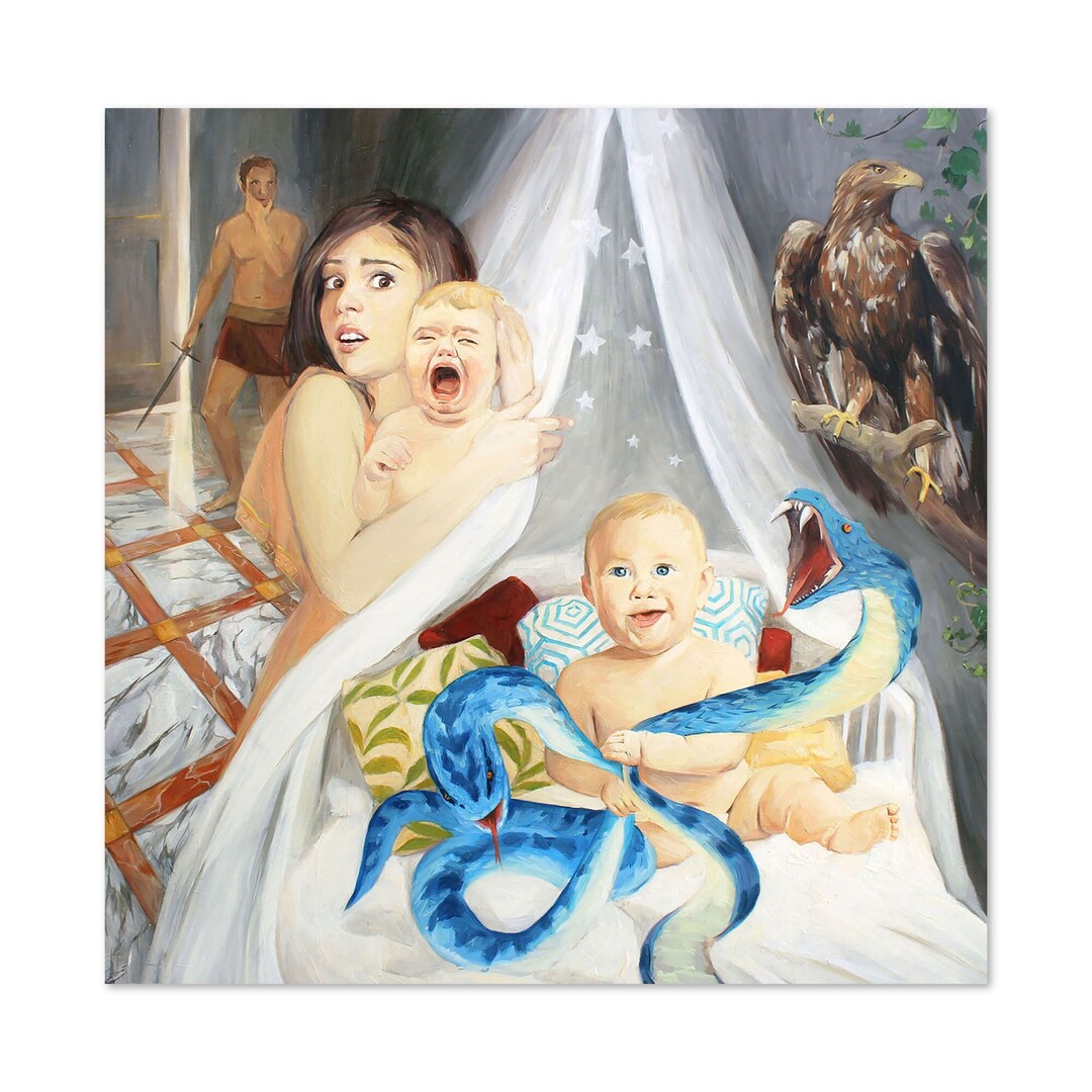 Original Mythological Oil Painting – Hercules, Greek Mythology Art - Etsy