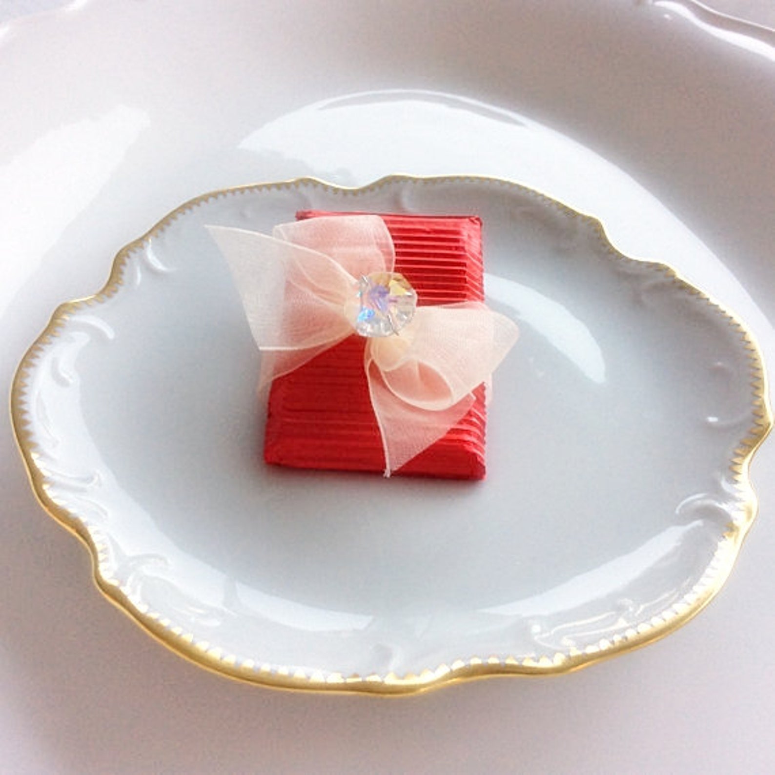 Unique Bling Wedding Favor Chocolate With Gorgeous Rhinestone | Etsy