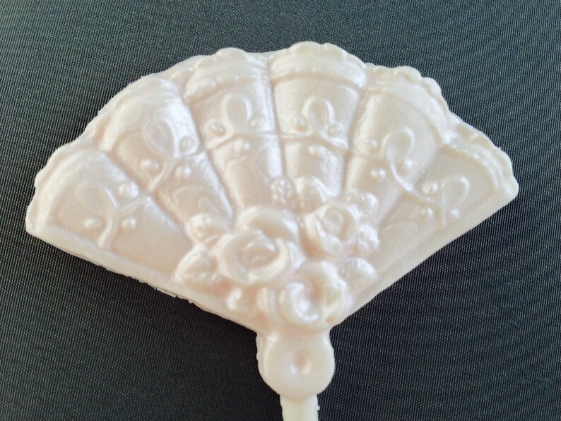 Unique Wedding Favor Tea Party Favor Hand Fan Chocolate | Etsy