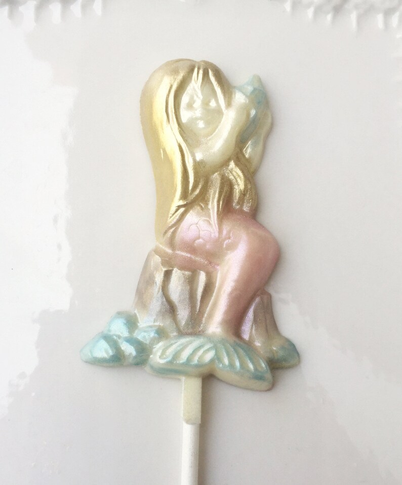 Mermaid Ocean Nautical Chocolate Lollipop for Kid's Birthday, Baby ...