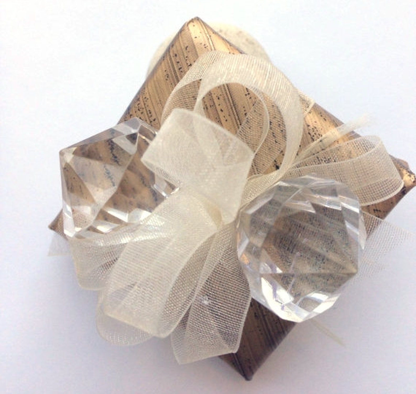 Crystal Wedding Favors Chocolate Wrapped Elegant Favors With - Etsy