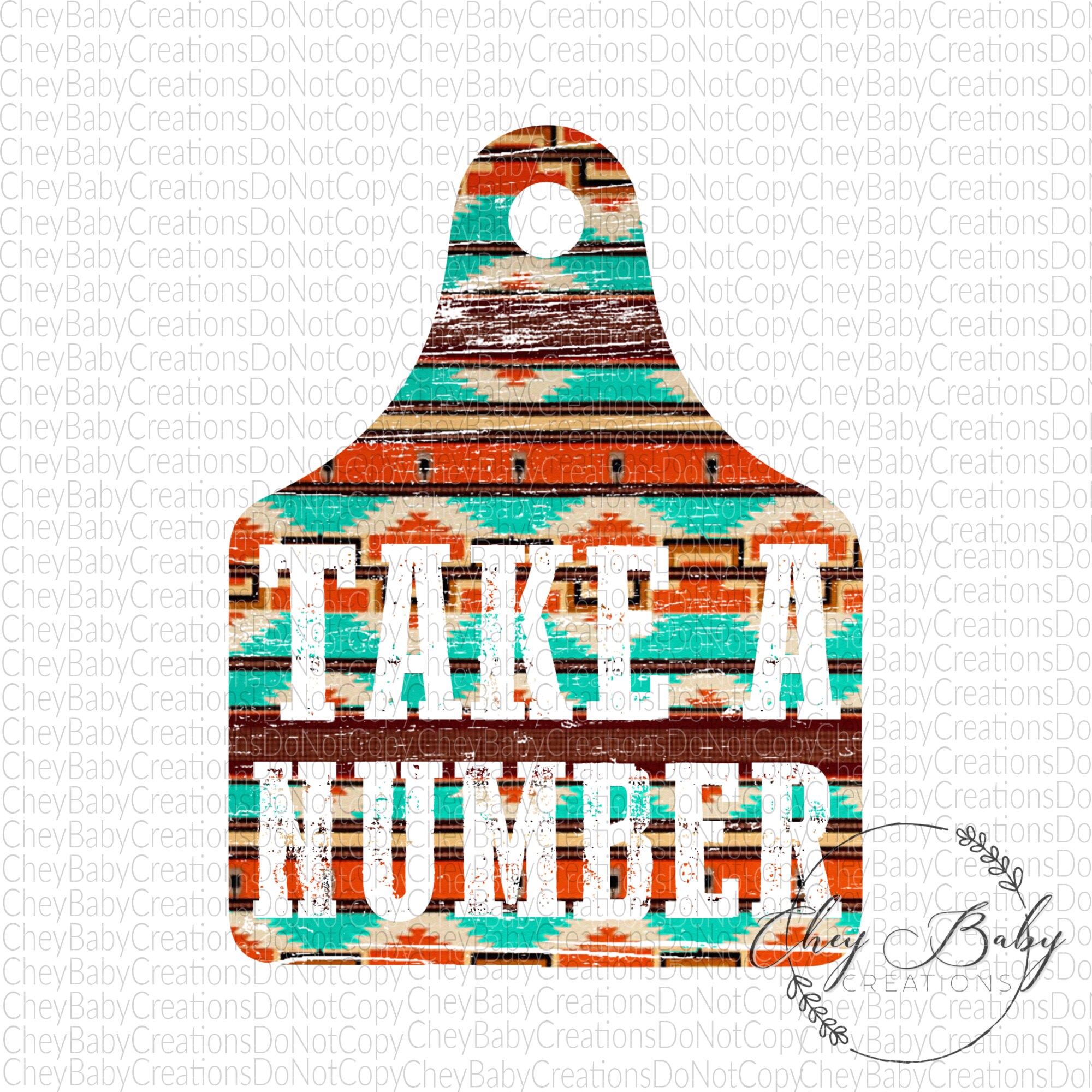 Take a Number Cattle Tag TRANSFER Country Sublimation - Etsy