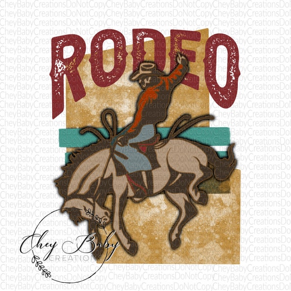 Vintage Rodeo Rodeo Flyer Rodeo Country Sublimation - Etsy