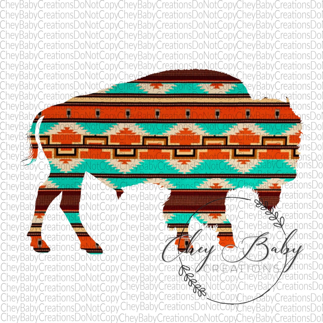 Aztec Buffalo Sublimation TRANSFER, Country Sublimation, Sublimation ...