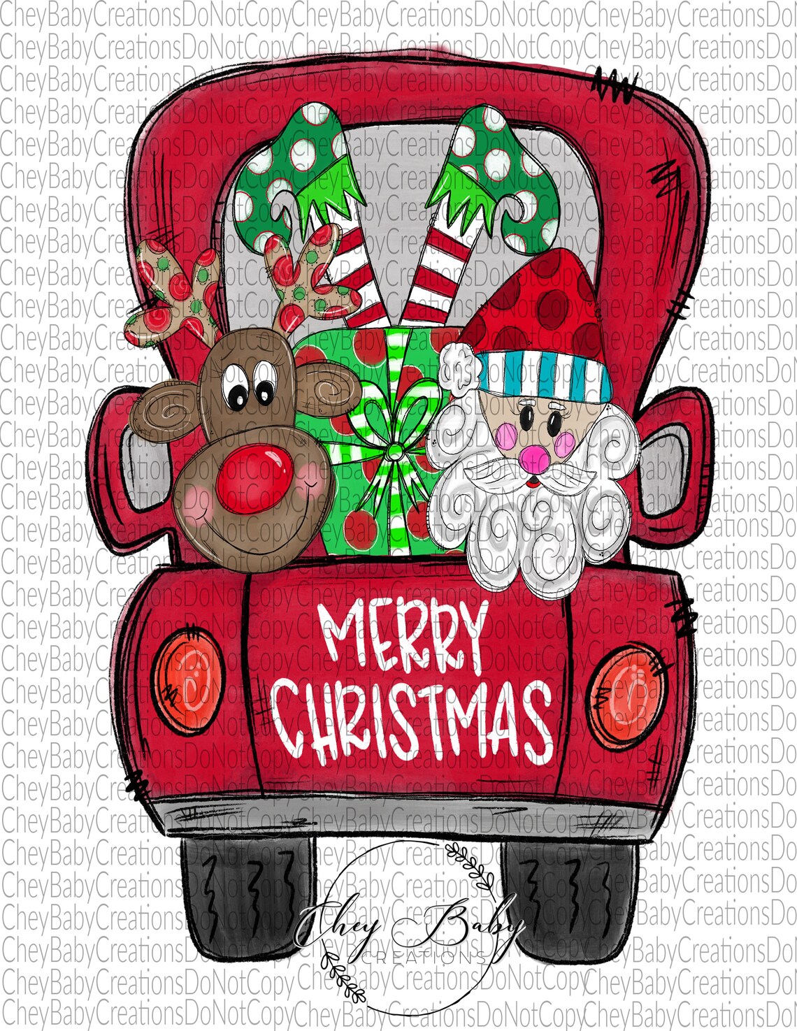 Vintage Christmas Truck Christmas Sublimation Sublimation - Etsy
