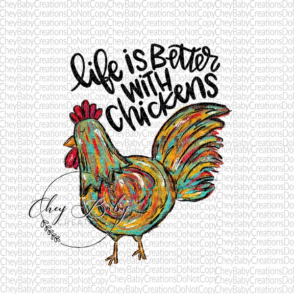 Chicken Heat Transfer - Etsy