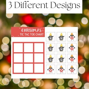 Tic Tac Toe Christmas Kid's Printable Game / Instant Download Christmas ...