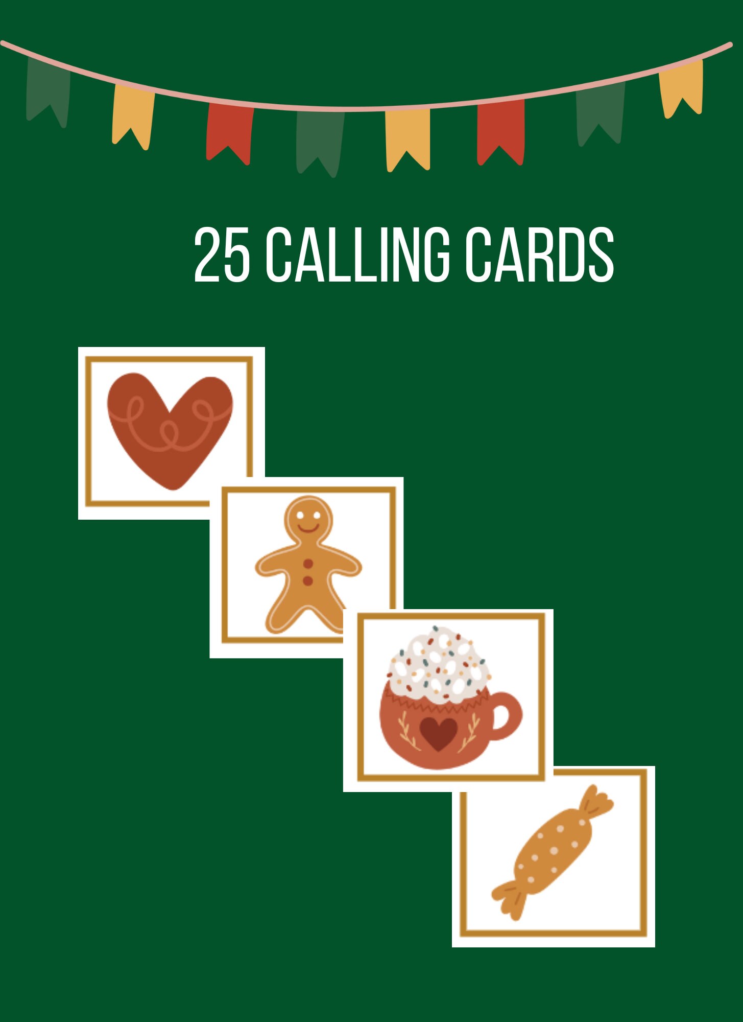 10 Christmas Bingo Cards Printable, Christmas Printables - Etsy