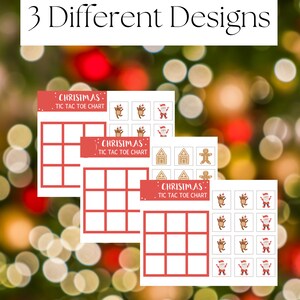 Tic Tac Toe Christmas Kid's Printable Game / Instant Download Christmas ...