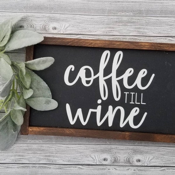 Coffee and Wine Sign - Etsy