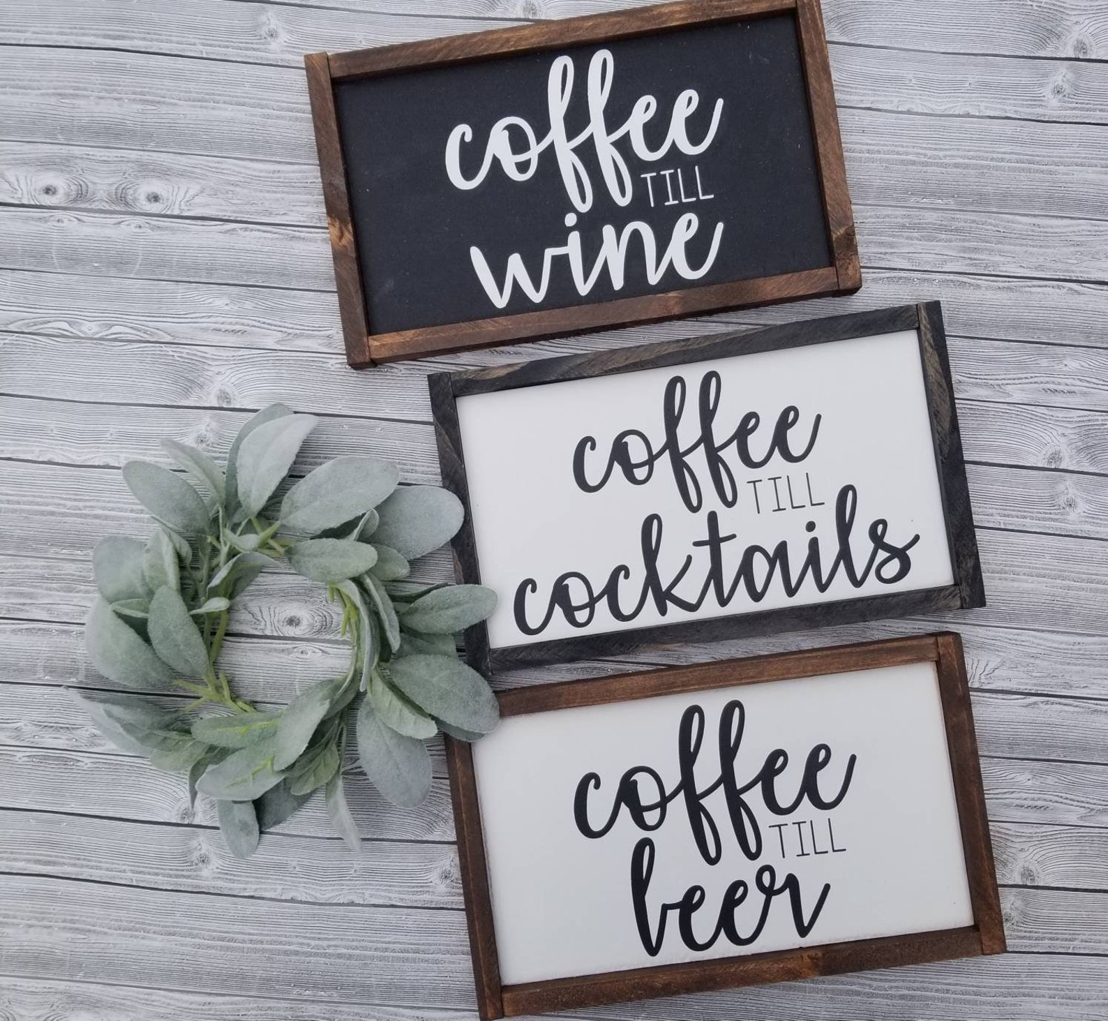 Coffee Till Beer Wood Sign Farmhouse Coffee Sign Rustic - Etsy