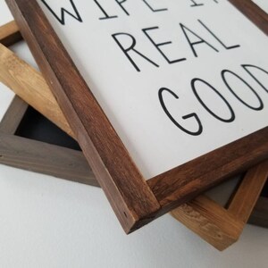 Wipe It Real Good Sign Bathroom Wall Decor Rustic Home | Etsy