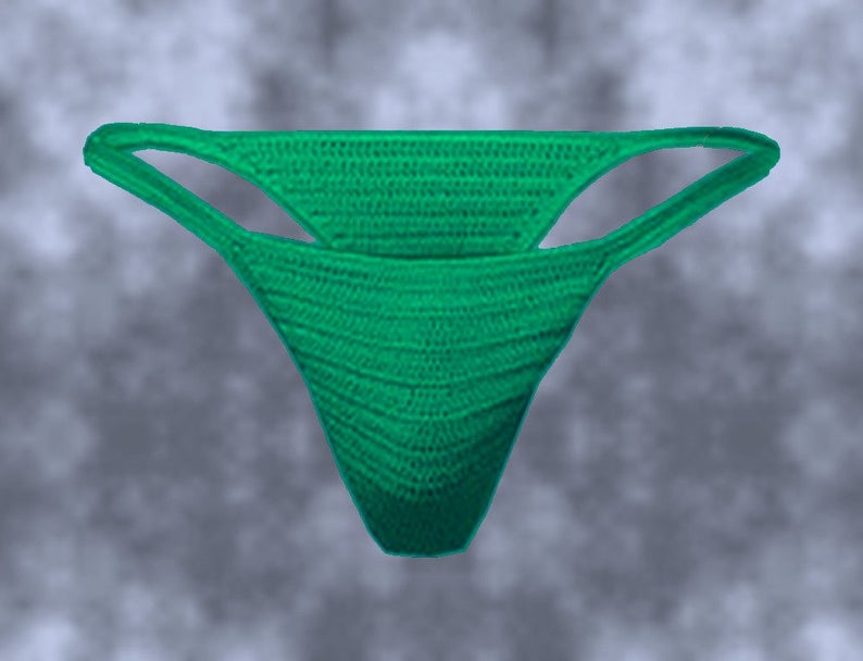 Men Thong Sexy Men G String Crochet Bikini Hot Beach Pool Men Etsy