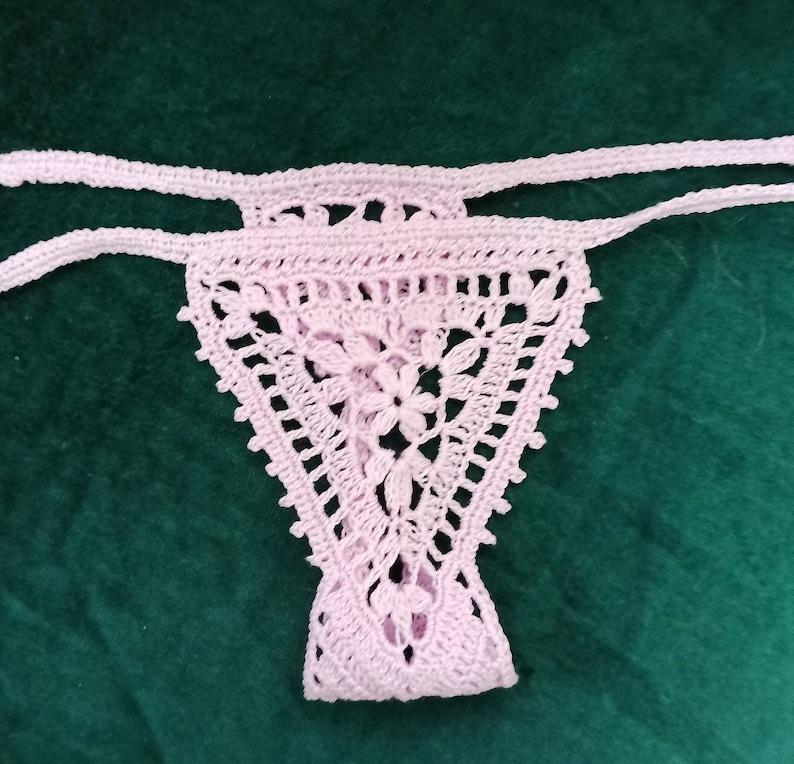 Sexy Crochet Thong Micro, Elastic Waistband See Thru Thongs,low Rise ...