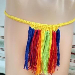 Fringe Loincloth Funny Man Thong,man Custom Bikini,thong Bikini,g ...