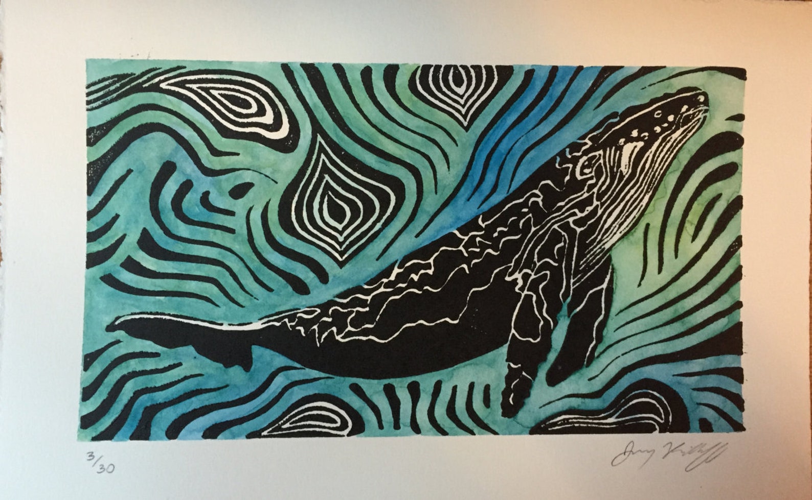 Humpack Whale Linocut Relief Print Ocean Sea Nature Animal - Etsy Humpack Whale Linocut Relief Print Ocean Sea Nature Animal - Etsy