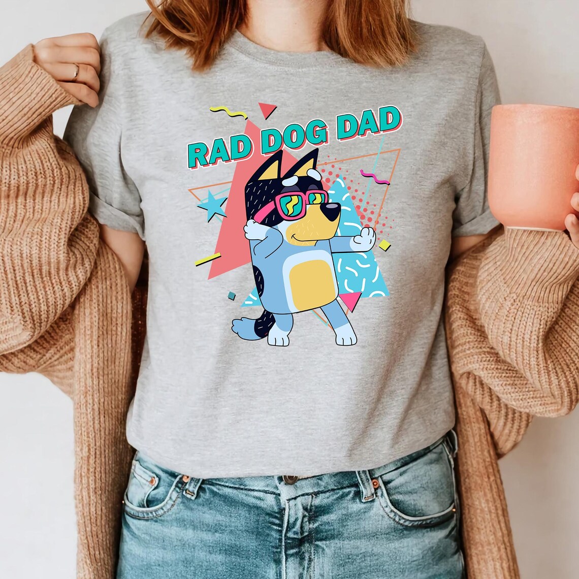 Bluey Rad Dog Dad PNG, Bluey Dad Png, Bluey Father's Day Gift, Birthday ...
