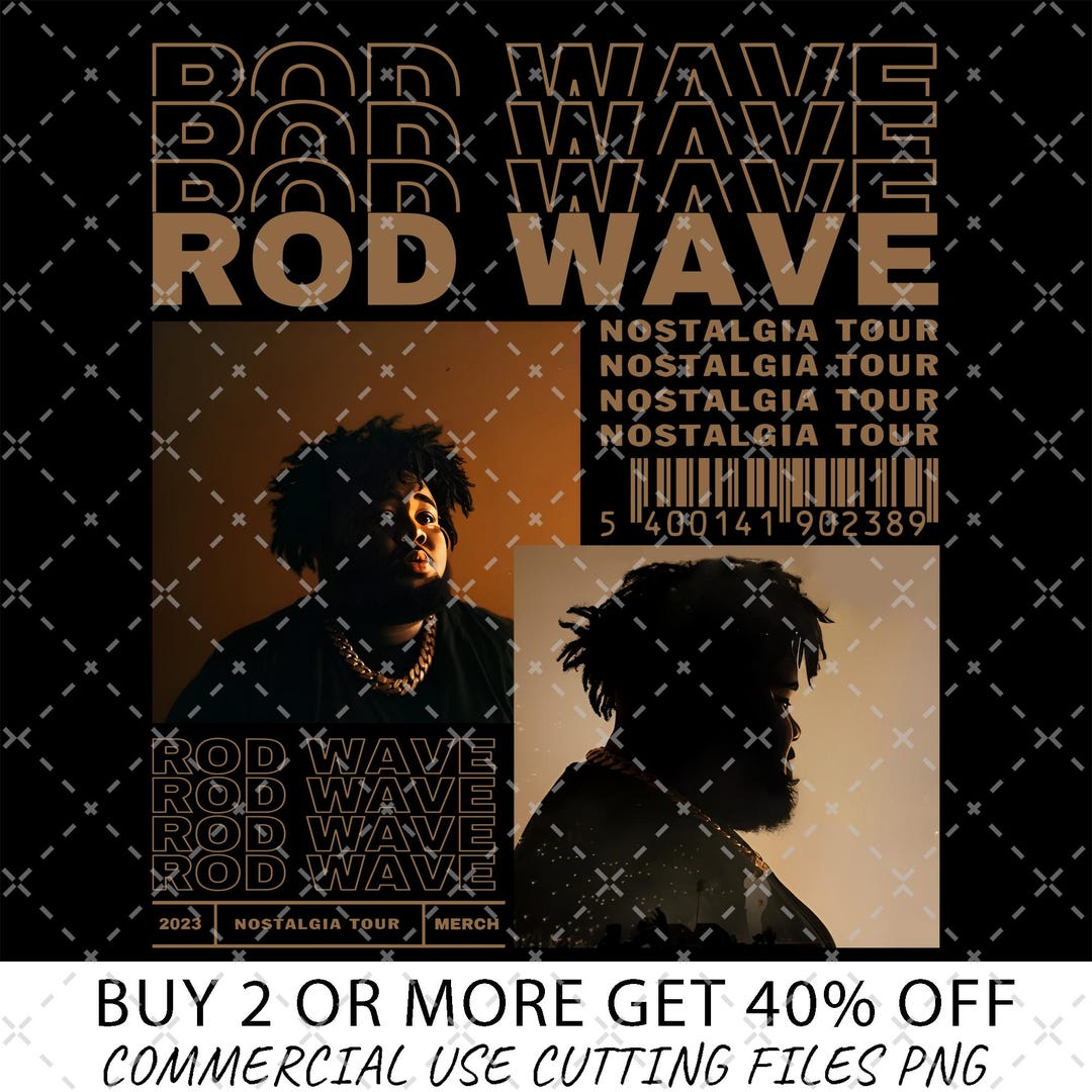 Rod Wave Nostalgia Png File, 90s Rap Music, Rapper Rod Wave Tour Design ...