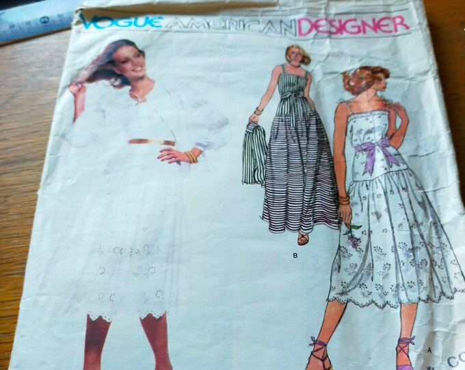 Vogue Paris Original Oscar De La Renta Long or Short Dress & Jacket ...
