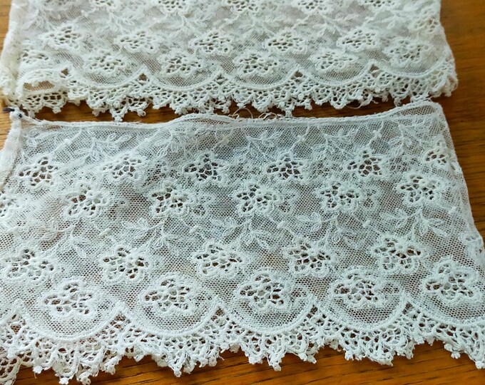 Antique Victorian Lace Cuffs, 1800s Deep Lace Trim - Etsy