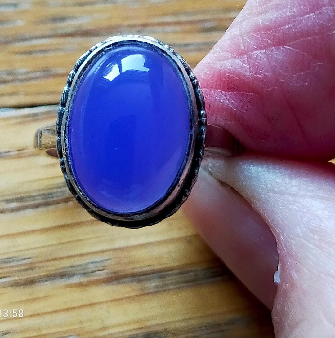 Stunning Gift for Her, Silver and Purple Iolite Art Deco Style Perfect ...
