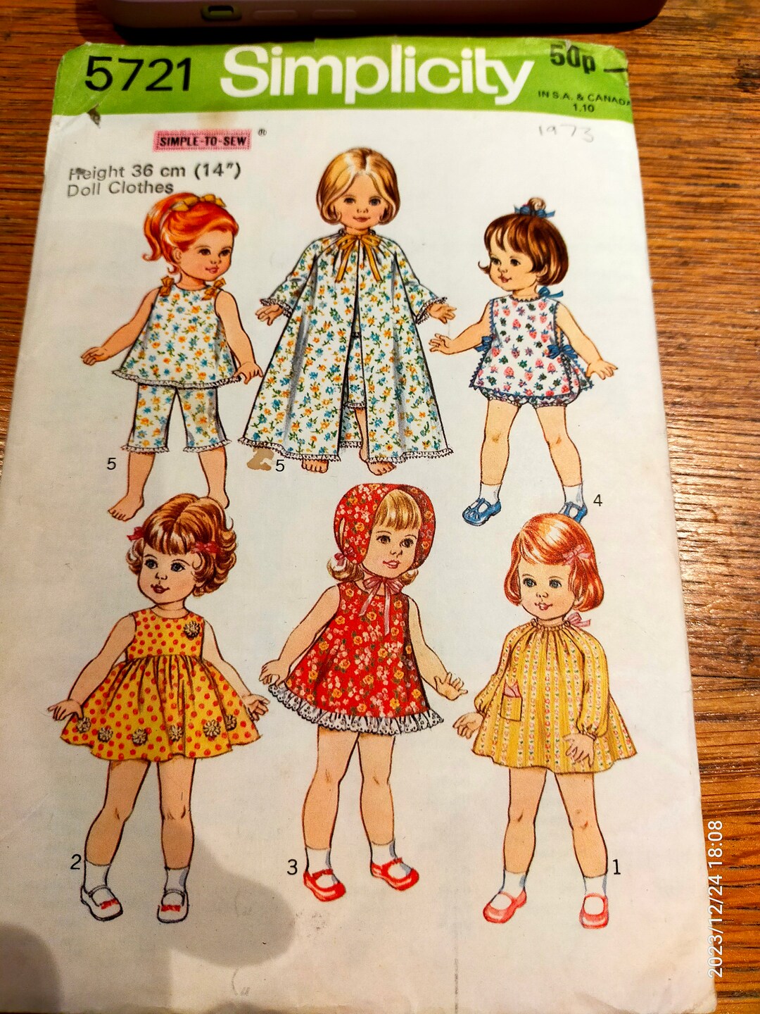 1970s 18 Dolls Clothes Sewing Pattern Cut/complete Dresses, , Pants and ...