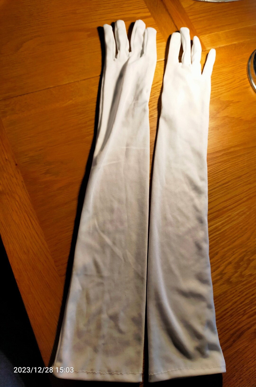 Vintage 1940s Long White Opera Gloves Suitable for a Wedding 21 From ...