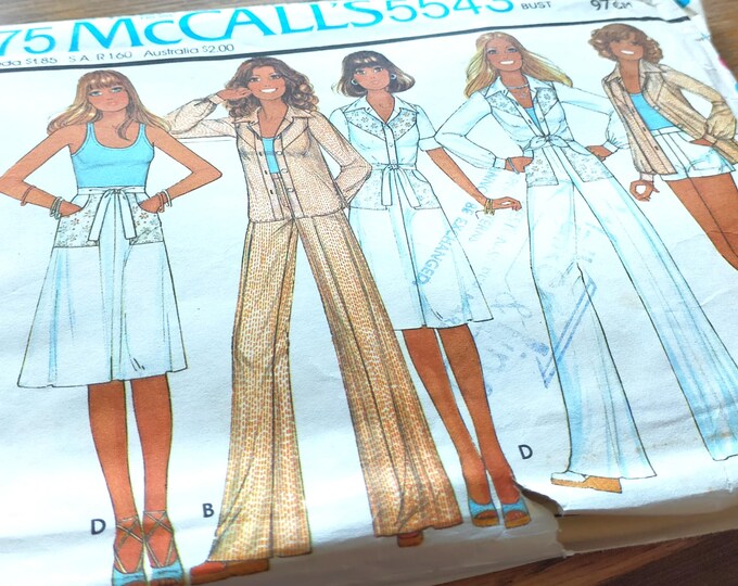 Rare 1980s Vogue Waterfall Evening Dress Sleeveless and Backless Uncut ...