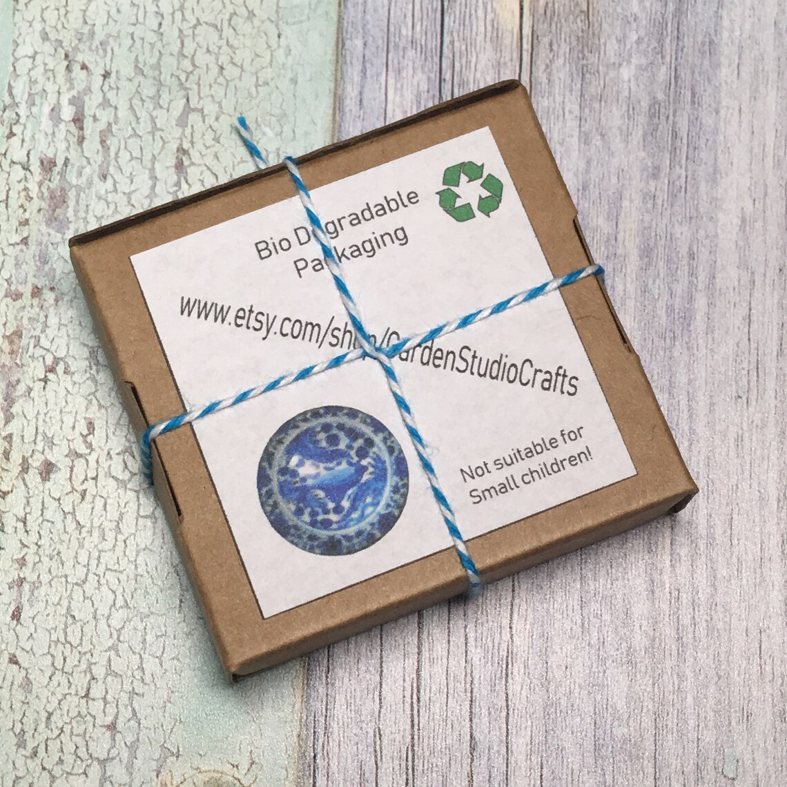 Decorative Push Pins Blue & White Push Pins Blue Patterned - Etsy