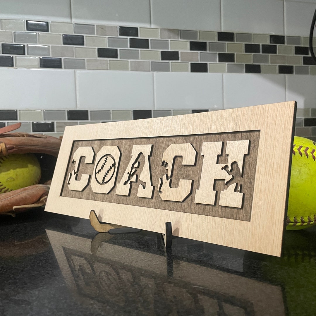Baseball Coach 3D Gift, Gift From Kids, Birthday Gift for Men, Softball ...
