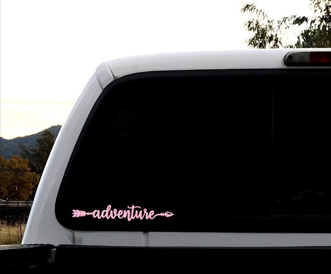 Adventure Arrow Vinyl Auto Decal, Gift for World Travelers, Hippie Boho ...