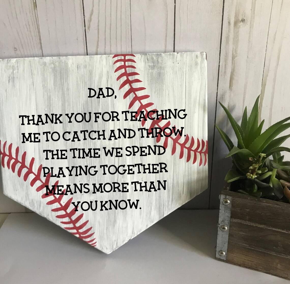 Baseball Fathers Day Gift For Dad Gift From Kids To Dad | Etsy