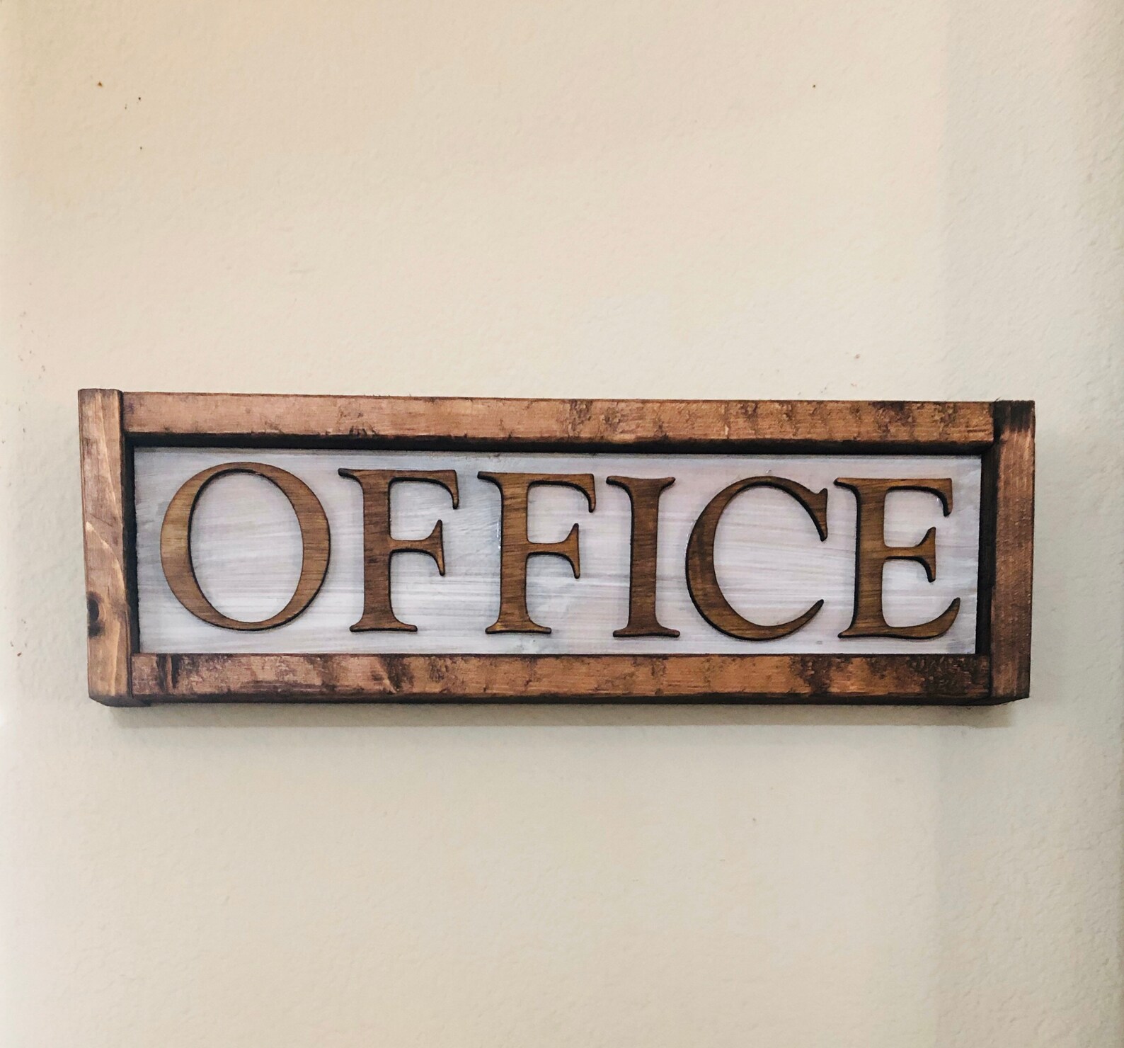 Home Office Wood Sign Laser Cut Office Decor 3D Art for Den - Etsy