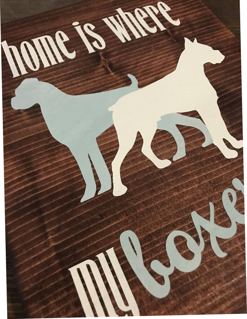 Boxer Owner Gift Boxer Dog Wood Sign Boxer Sign Boxer Dog | Etsy