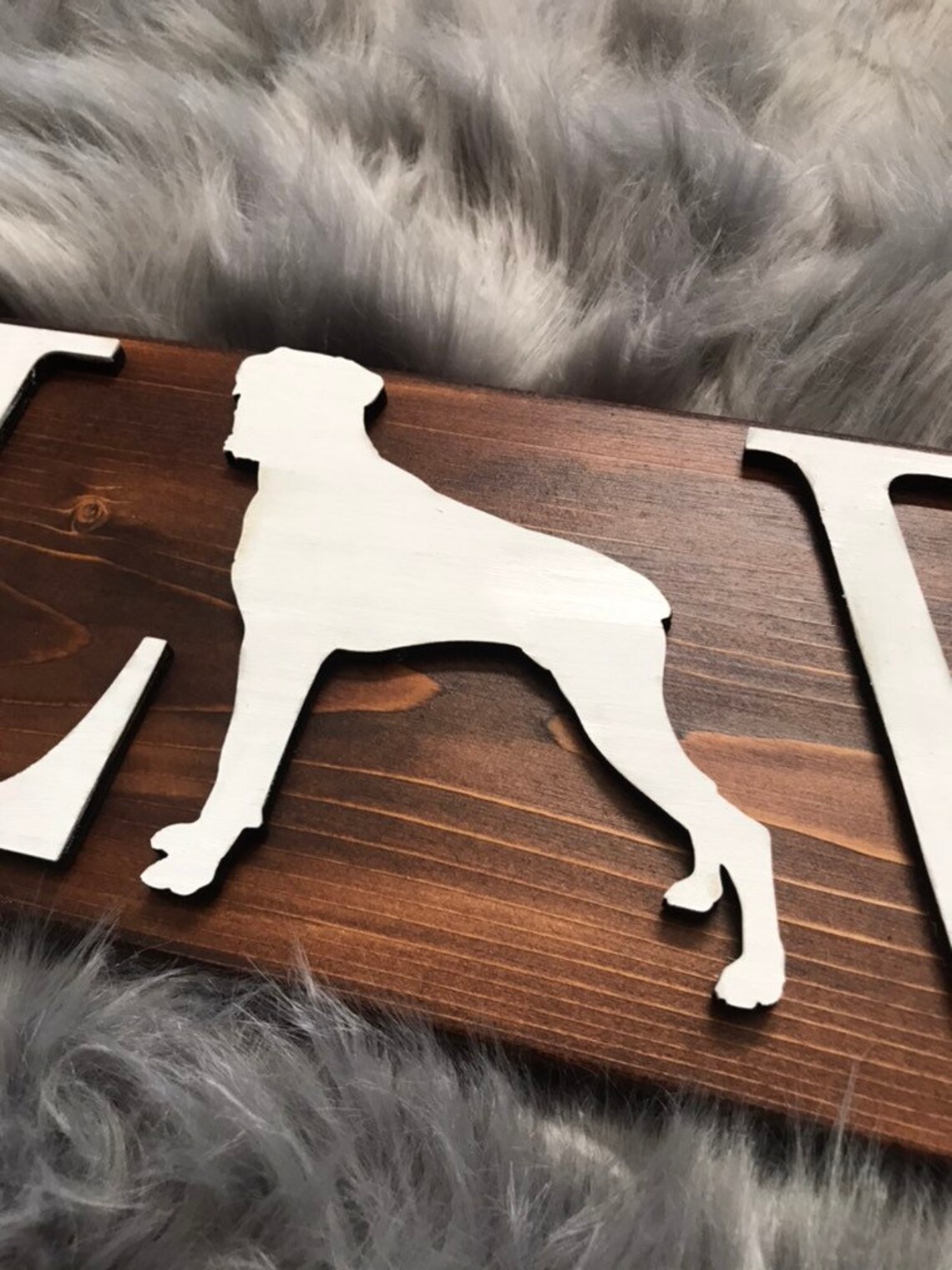 Boxer Dog Wood Sign, Gift for Dog Mom, Love Boxer Art, Puppy Gifts ...