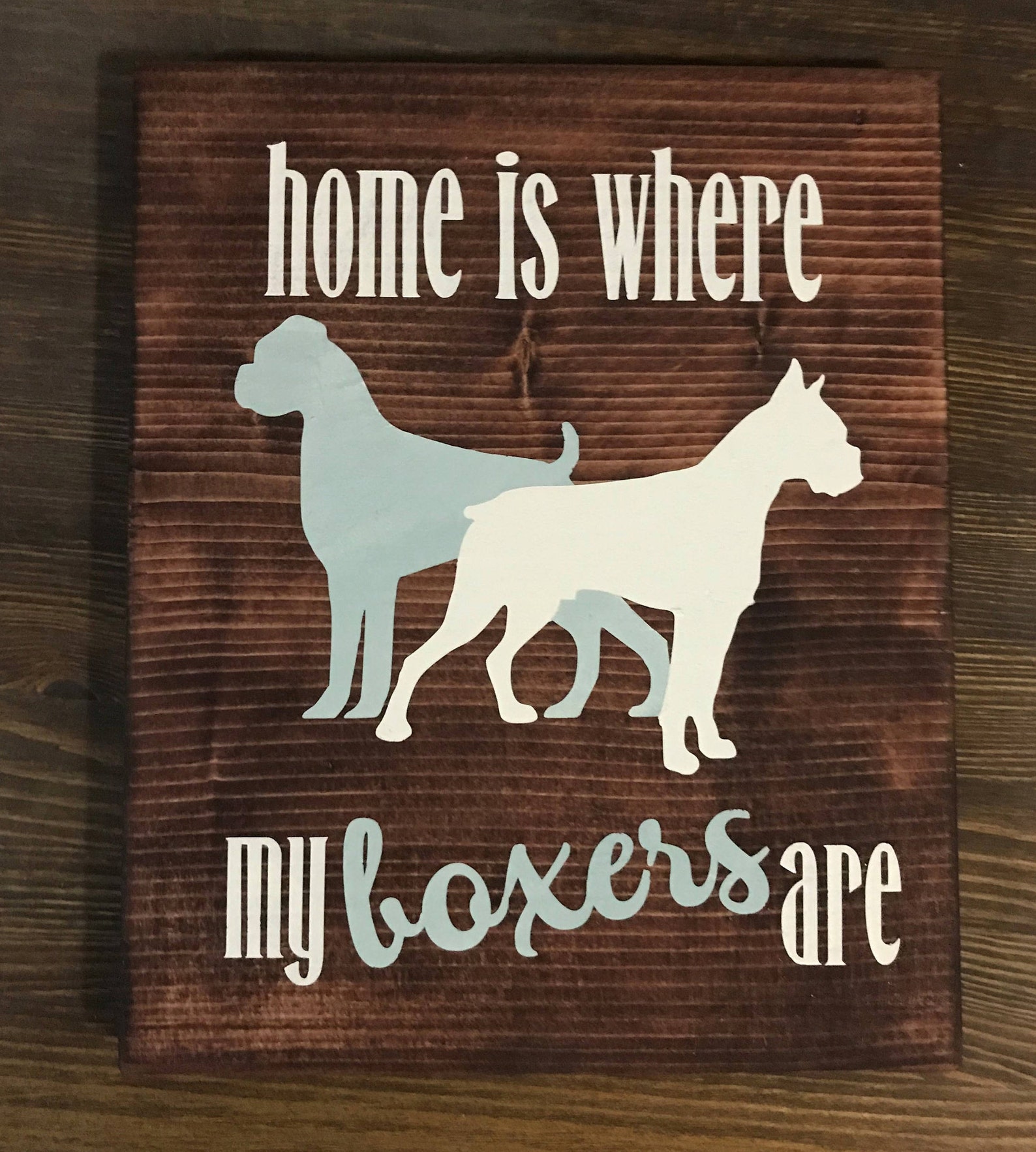 Boxer Owner Gift Boxer Dog Wood Sign Boxer Sign Boxer Dog - Etsy