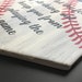 Baseball Decor Never Let the Fear Quote Wood Plaque Rustic - Etsy