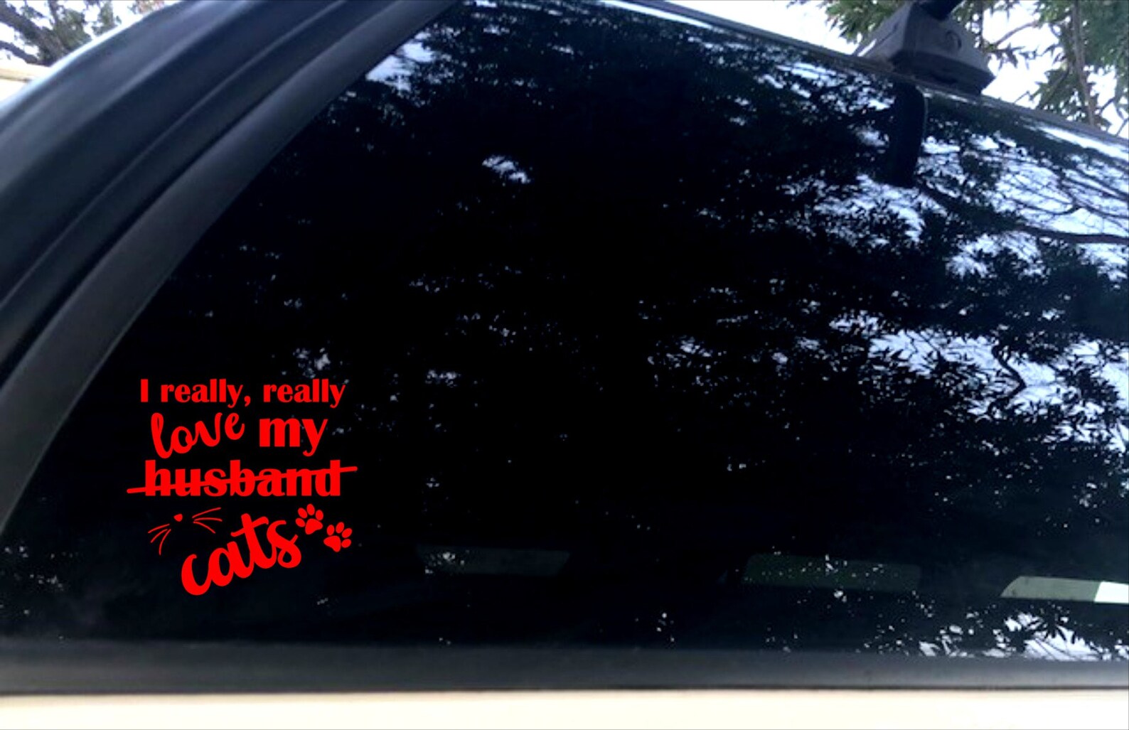 Cat Lover Gift Cat Car Decal Crazy Cat Lady Wife Gift - Etsy