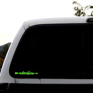 Adventure Arrow Vinyl Auto Decal, Gift for World Travelers, Hippie Boho ...