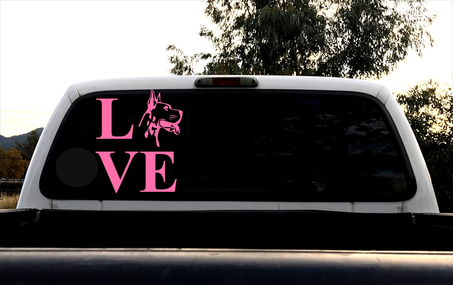 Great Dane Great Dane Decal Large Dog Gift Big Dog Decal - Etsy