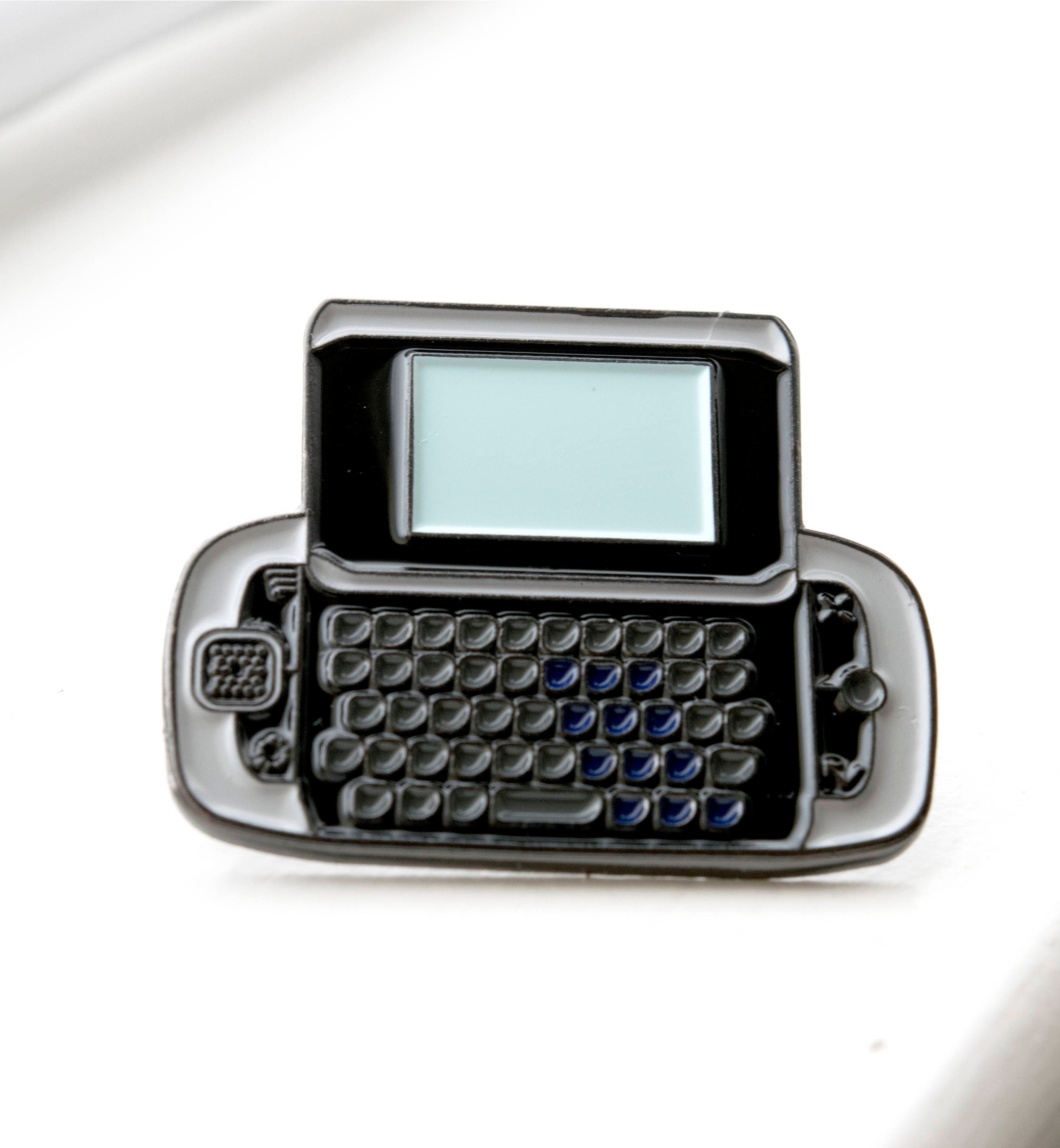 Almost Retro Sidekick Phone Enamel Pin - Cellphone Graveyard Series - Etsy